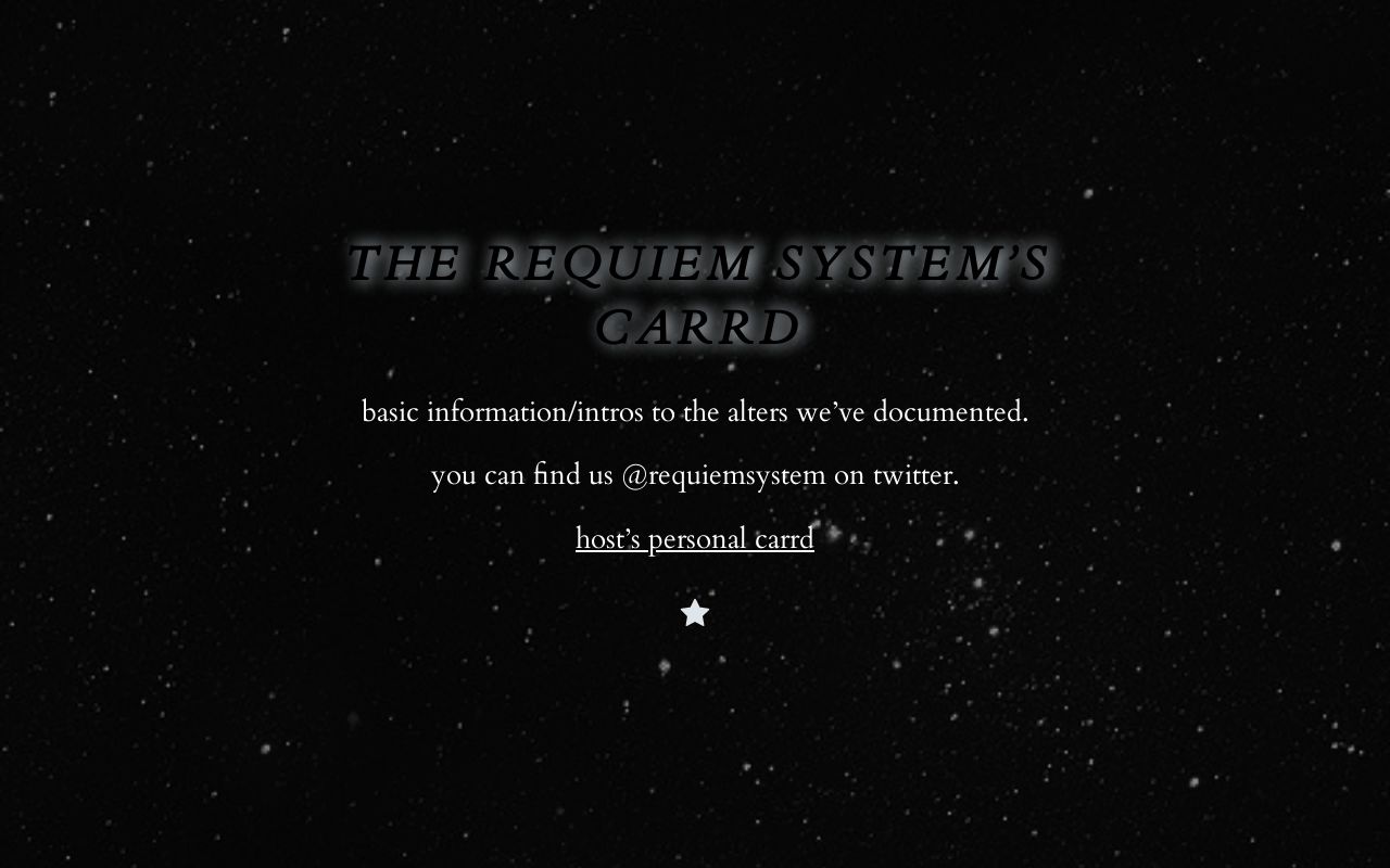 requiem system’s carrd